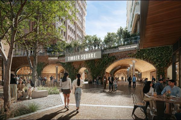 Green light for second phase of Hawkins Brown's Timber Square scheme in ...